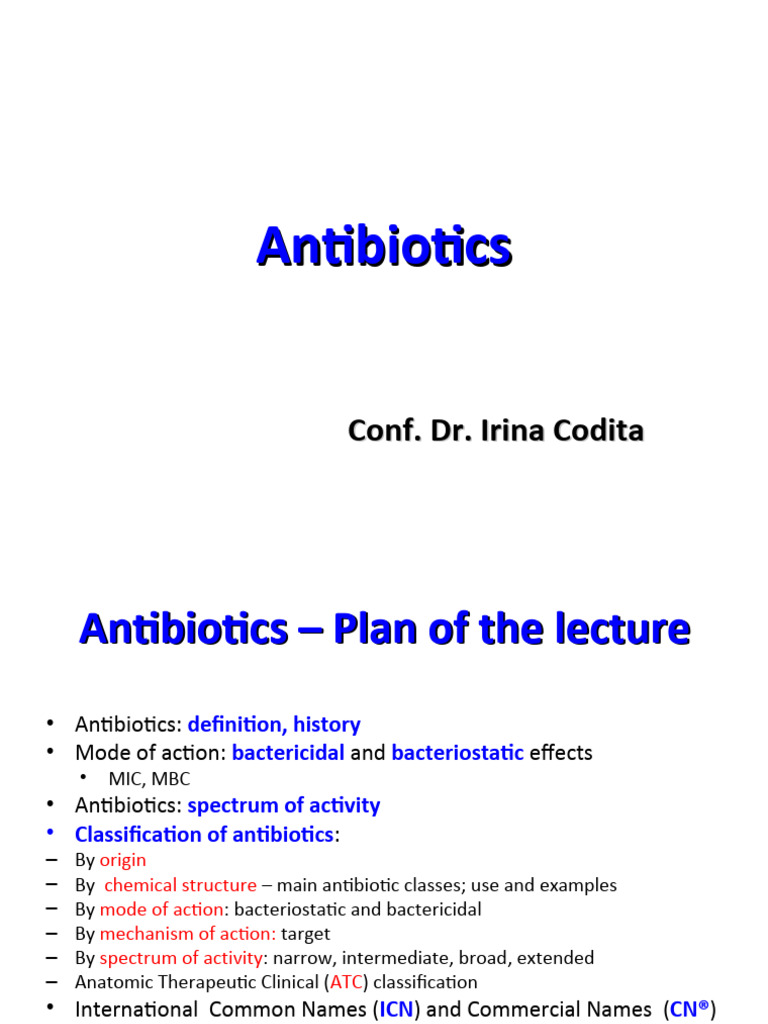 Antibiotics | PDF | Penicillin | Antimicrobial