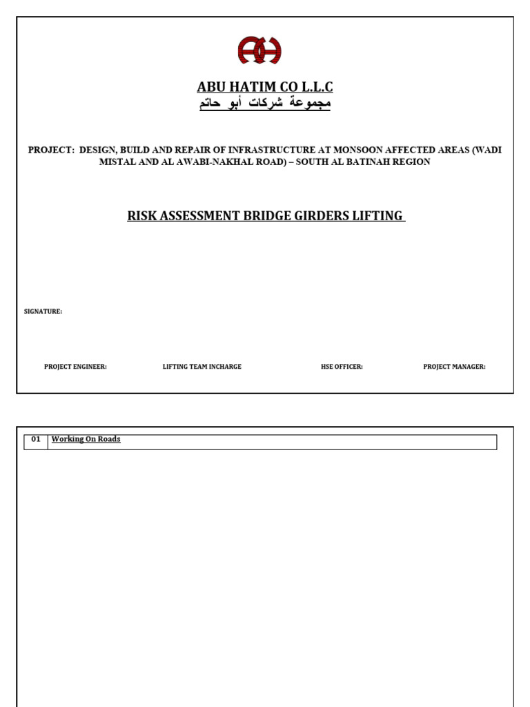 Lifting Operation RAR | Download Free PDF | Risk Assessment | Hazards
