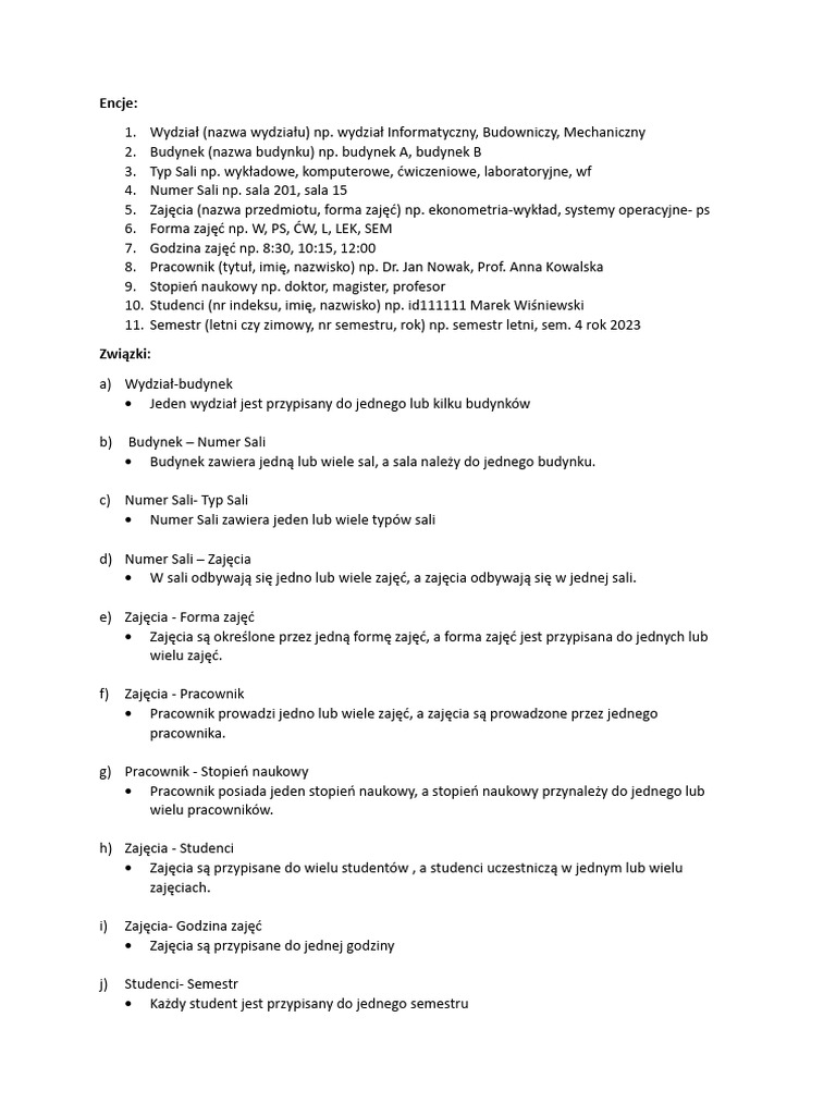 Bazy Projekt Pdf