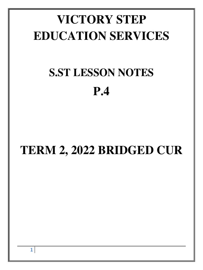 P.4 SST Notes Term 2 | PDF | Forests | Trees