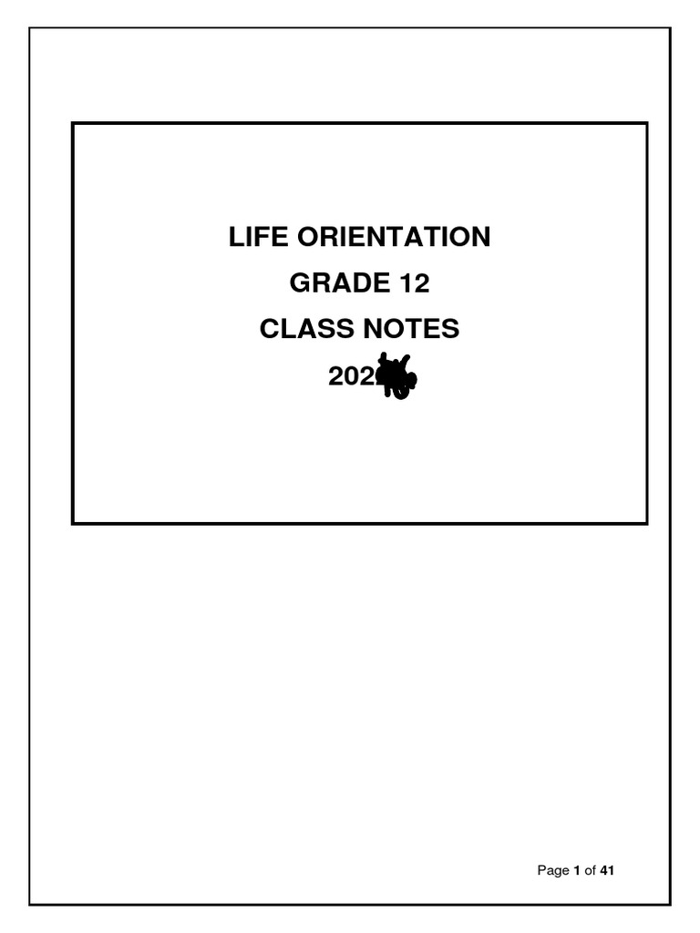 Grade 12 Class Notes 2022 | PDF | Stress (Biology) | Educational Assessment