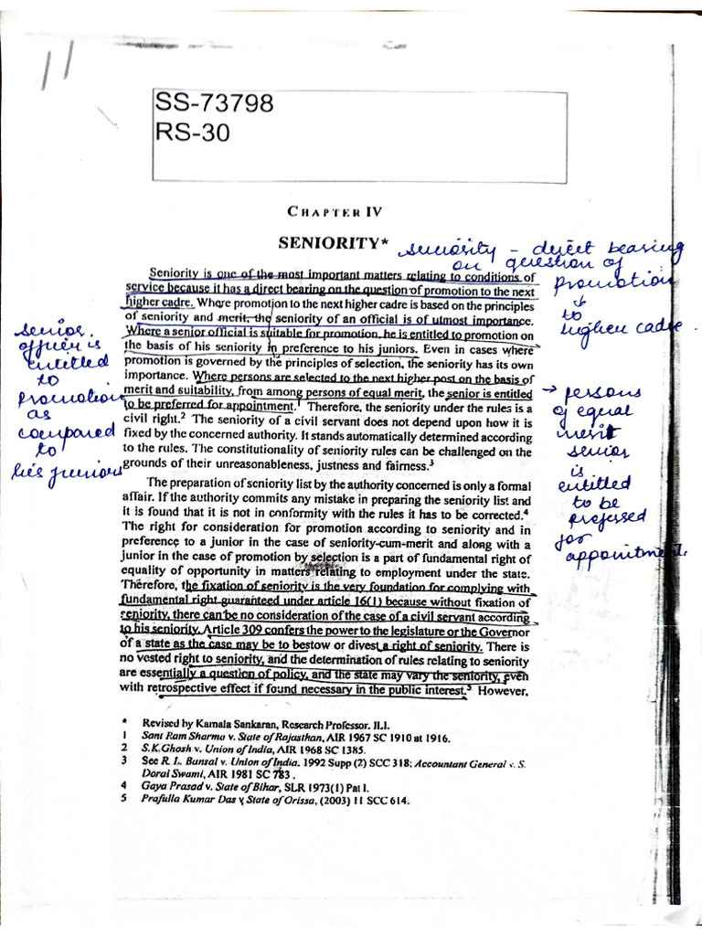 Senority | PDF
