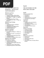 Tagalog Rosary Guide | PDF