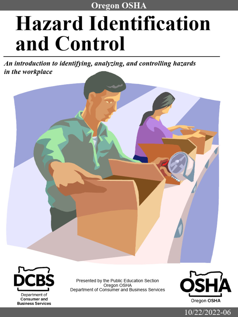 Hazard Identification and Control: An Introduction To Identifying ...