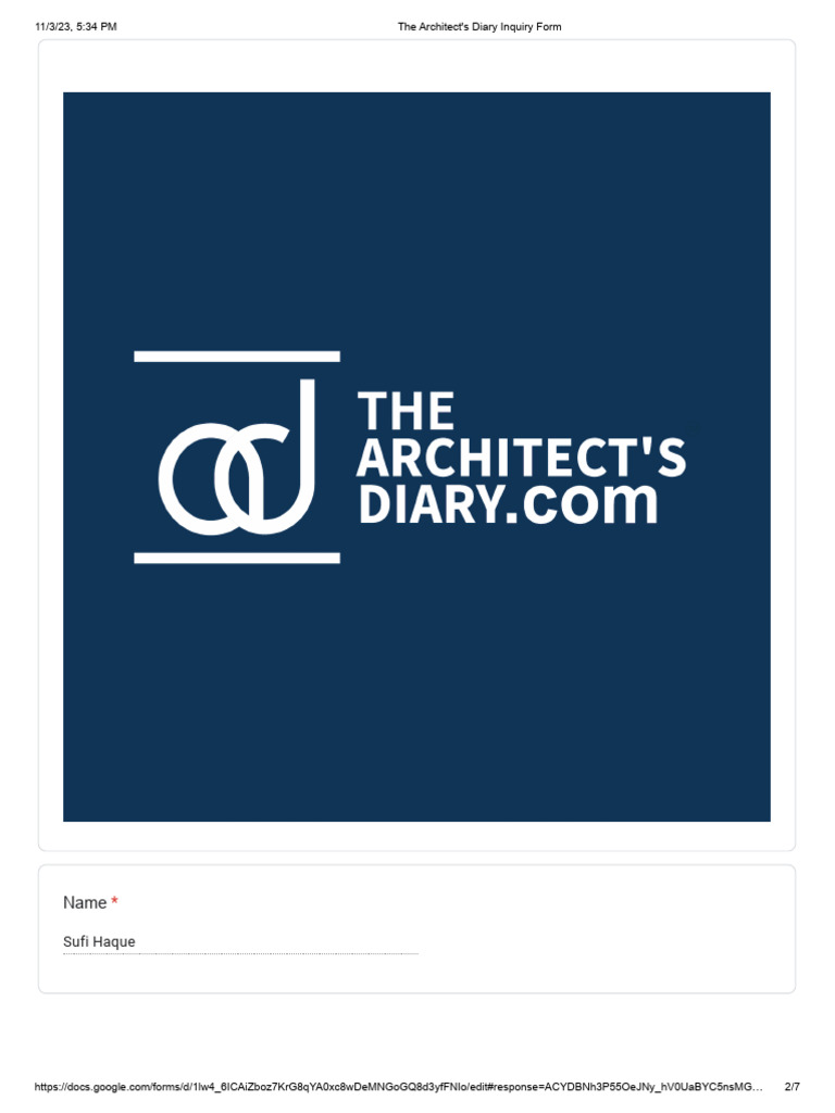 The Architect Diary | PDF | Urban Planning | Architect