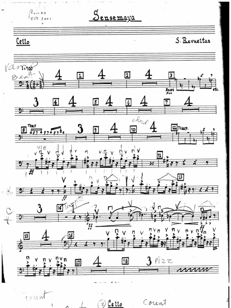 SENSEMAYA - Violoncelle (x12) | PDF