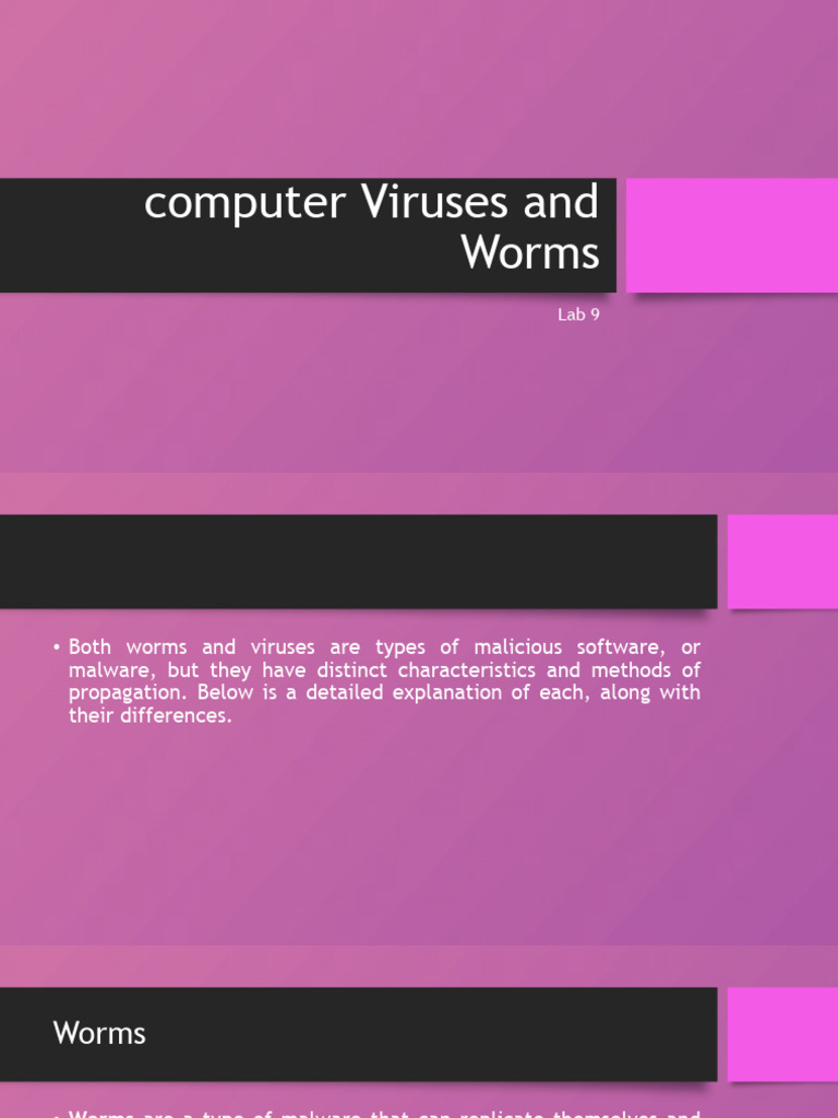 Computer Virus Worm Virus Pdf Computer Virus Malware