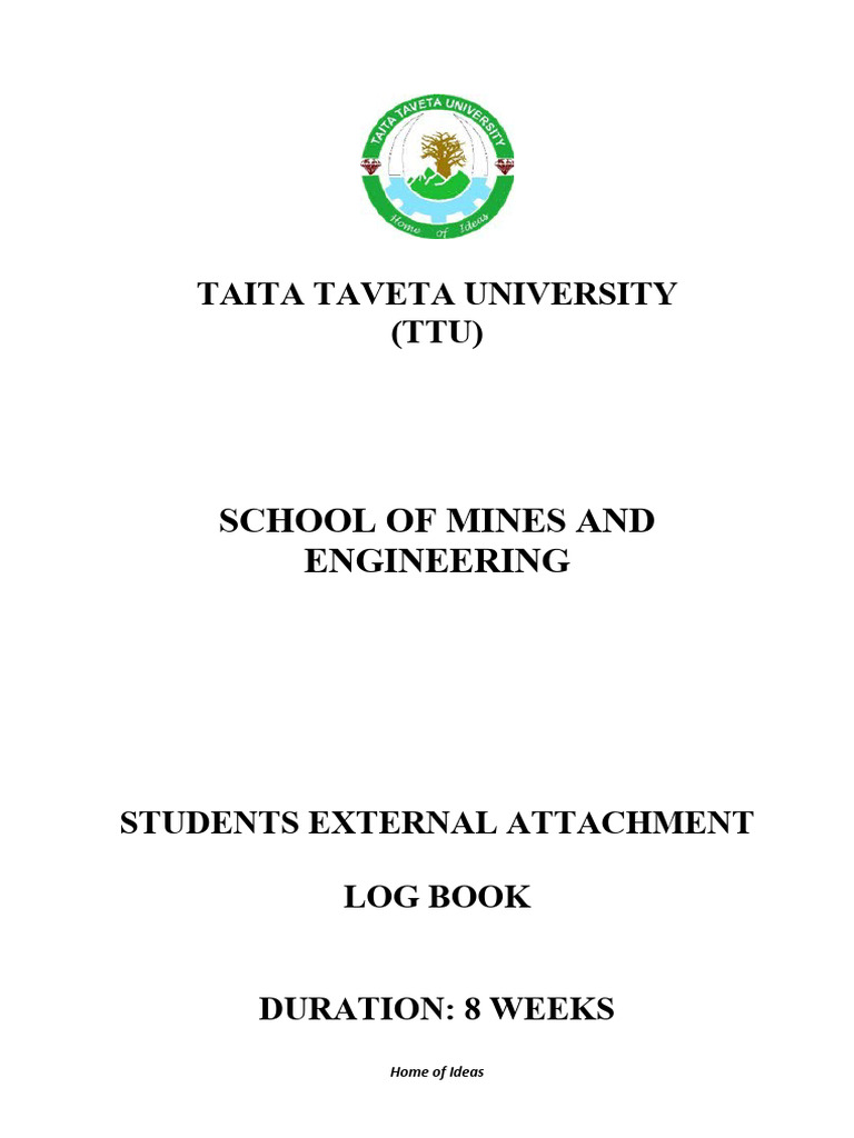 TTU Student Attachment Logbook | PDF