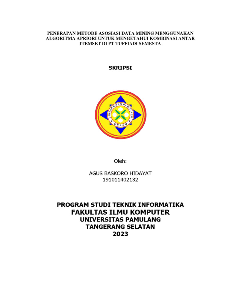 SKRIPSI Data Mining | PDF | Bisnis | Komputer