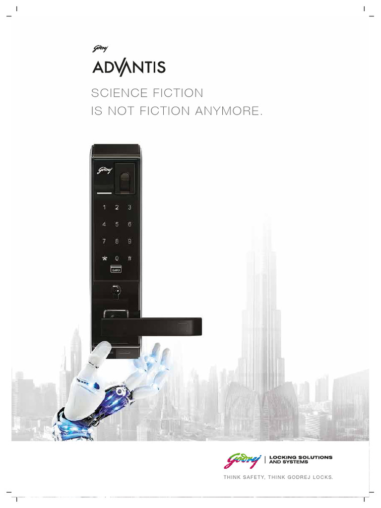 Godrej Advantis Electronic Lock | PDF | Access Control | Authentication