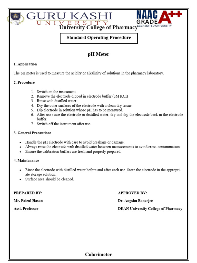 Standard Operating Procedure Pharmaceutical Microbiology | PDF | Ph ...