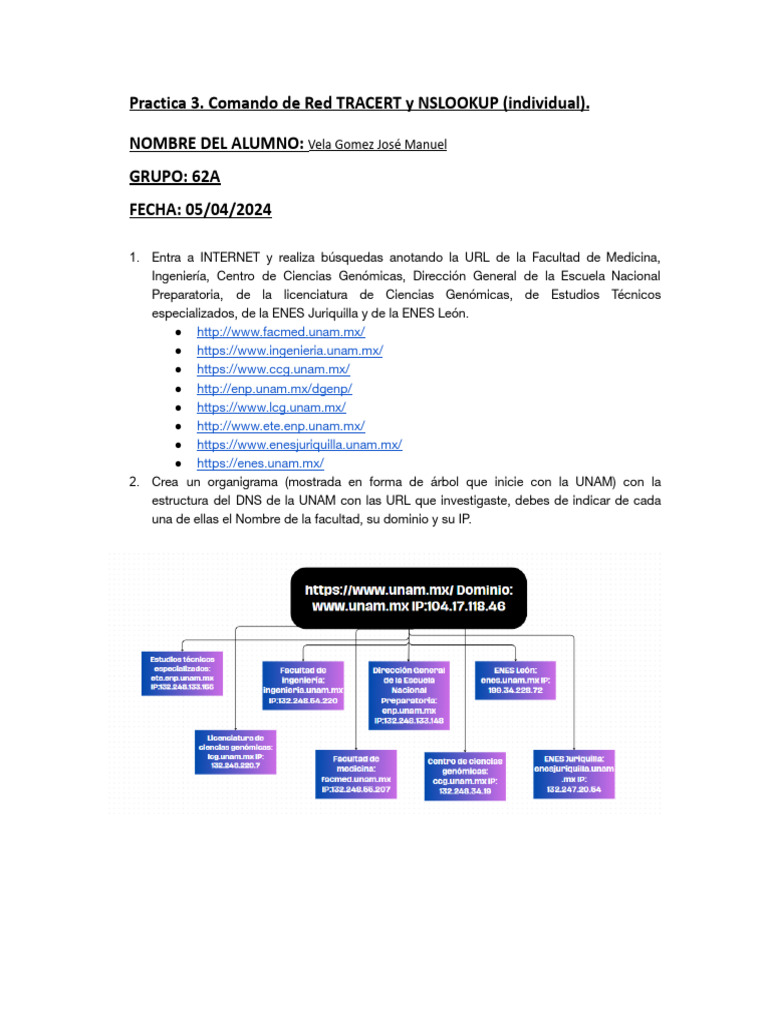 Practica 3 - VelaGómez | PDF | sistema de nombres de dominio | Protocolos de internet