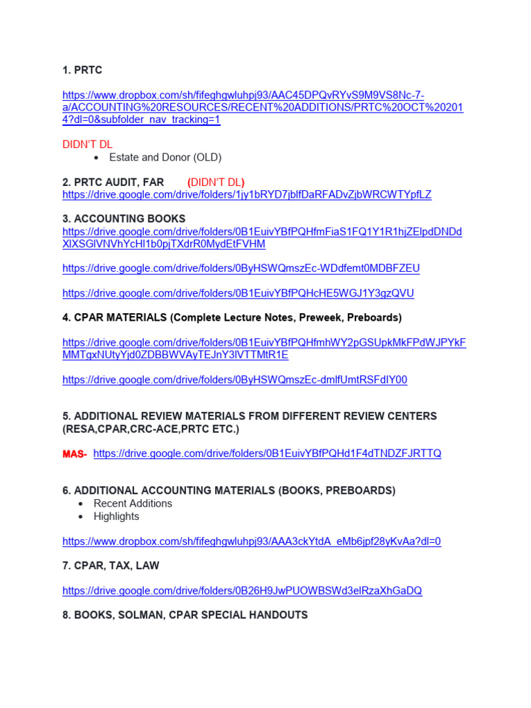 Review Materials | PDF | Accounting | Financial Services