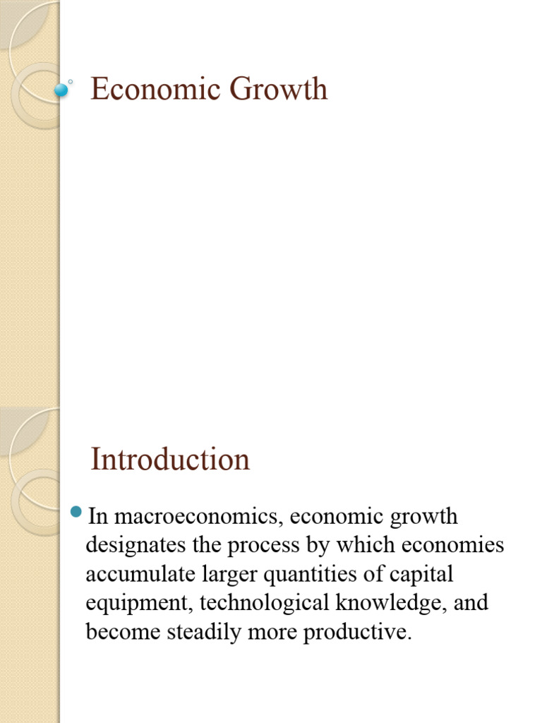 Lecture 12 - Economic Growth | PDF | Economic Growth | Factors Of ...