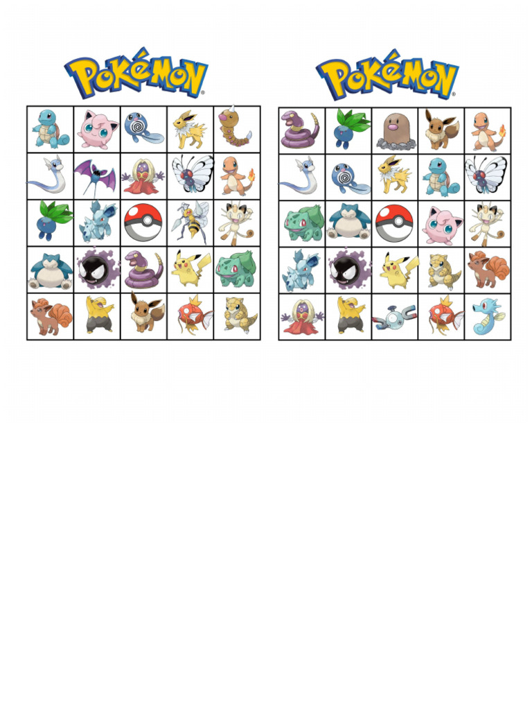 Loto Pokémon 2 | PDF