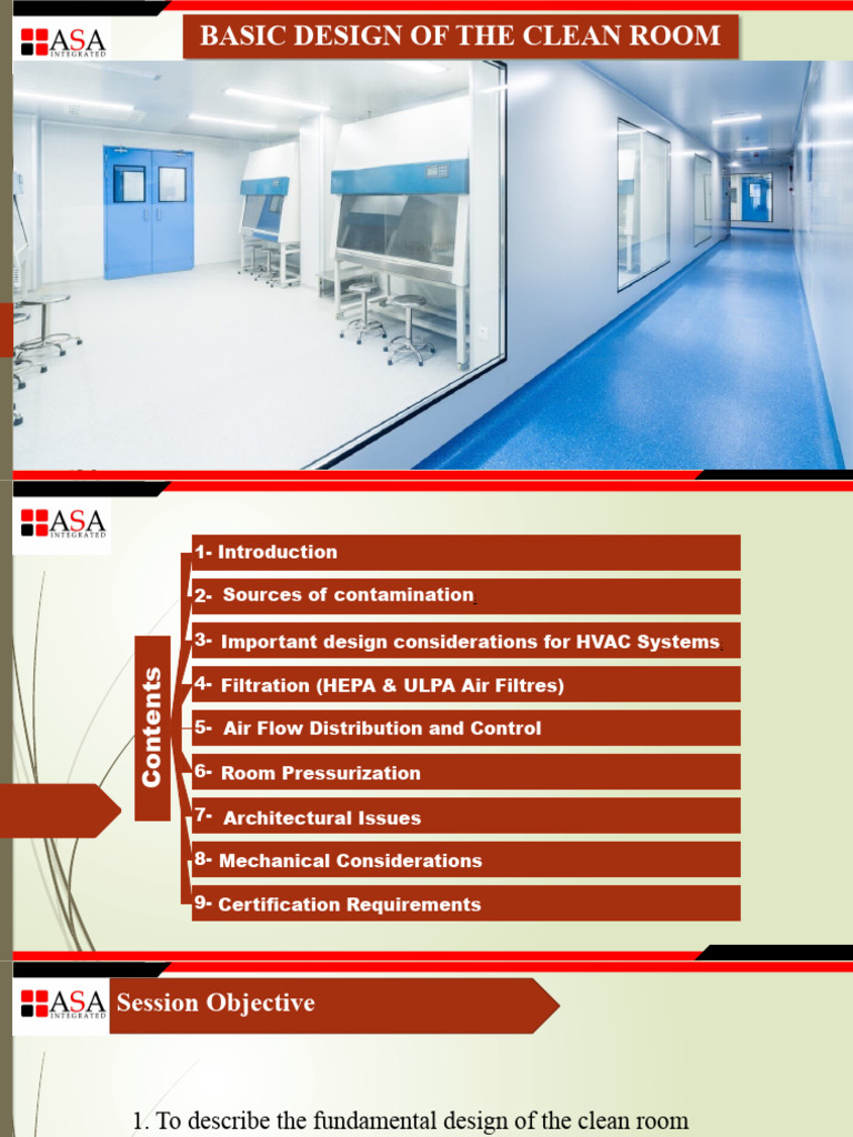 Basic Design of The Cleanroom-1 | Download Free PDF | Filtration