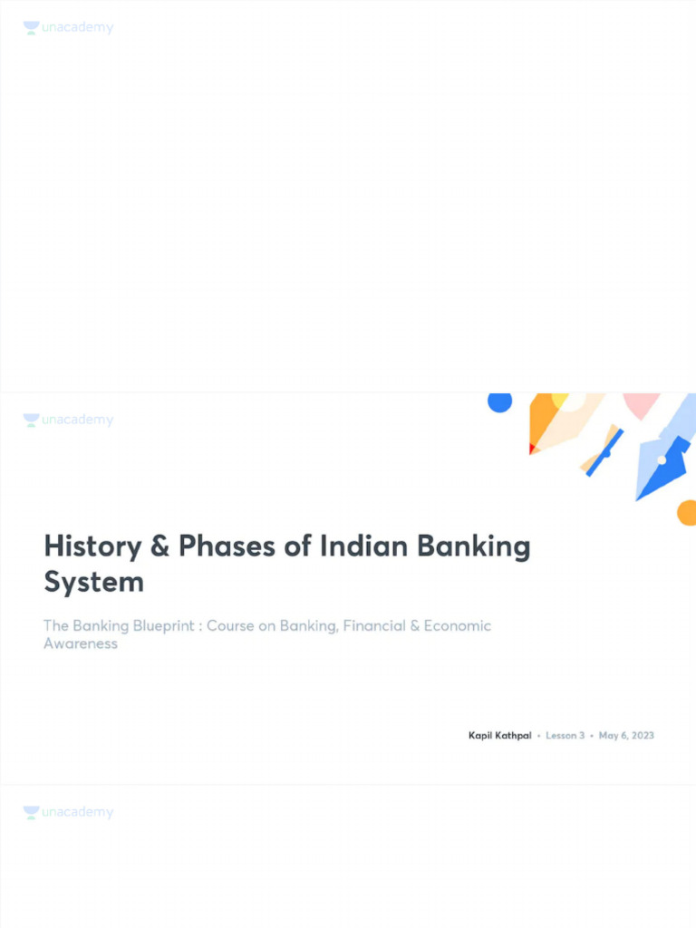 03.history Phases of Indian Banking System With Anno | PDF