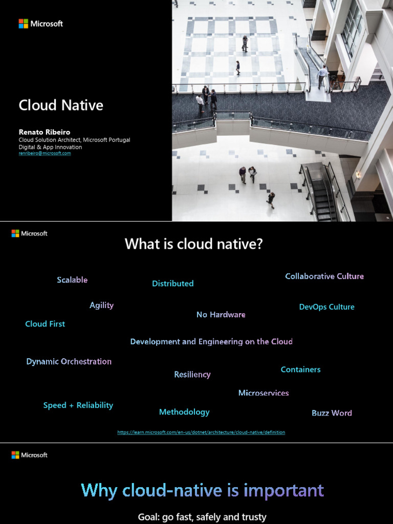 CloudNative RenatoRibeiroMicros - Renato Ribeiro | PDF | Microsoft Azure | Cloud Computing