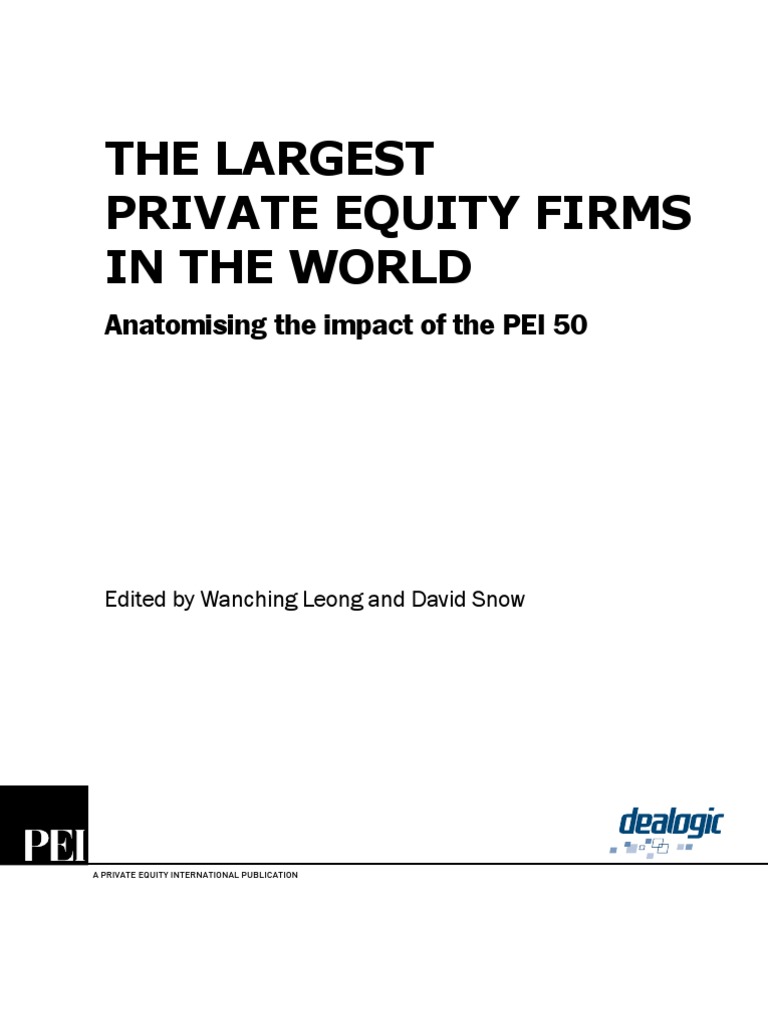 PEI 50: Largest Global Private Equity Firms | PDF | Finance & Money ...