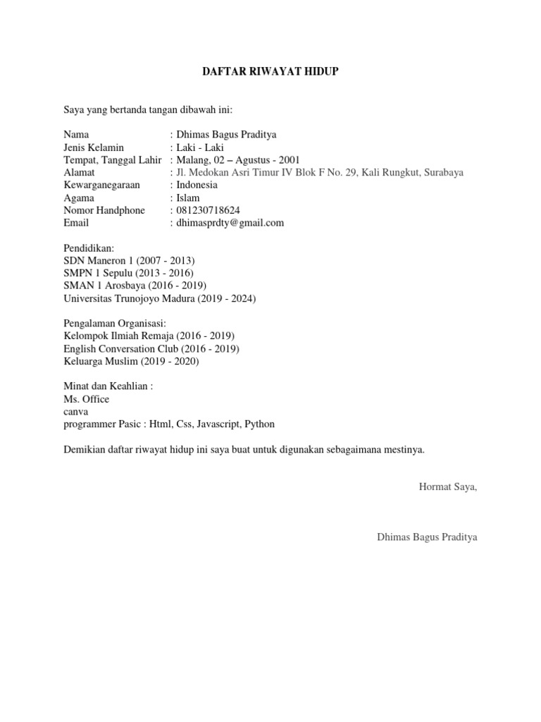 Dhimas Bagus Praditya - Berkas Lamaran - Compressed | PDF | Computer Network | I Pv6