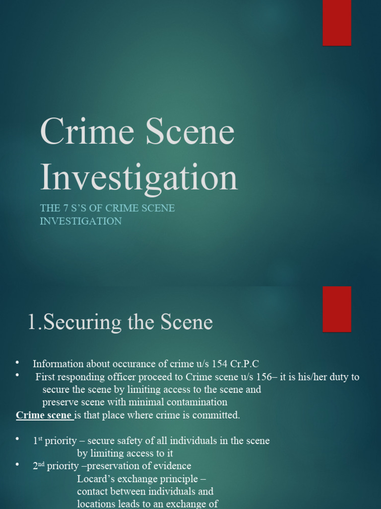 FS Crime Scene Investigation | PDF | Crime Scene FS Crime Scene Investigation | PDF | Crime Scene