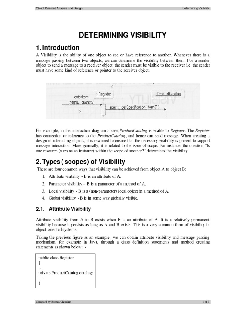 Visibility Pdf Method Computer Programming Object Computer Science 9244