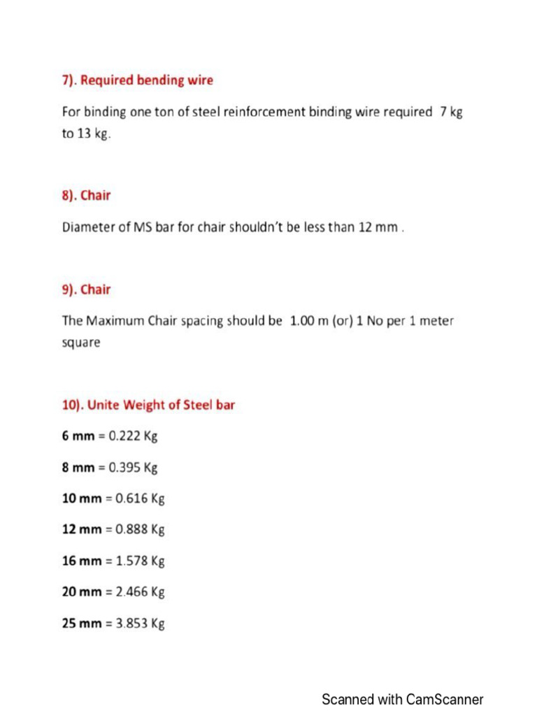 Unit Weight Details | PDF