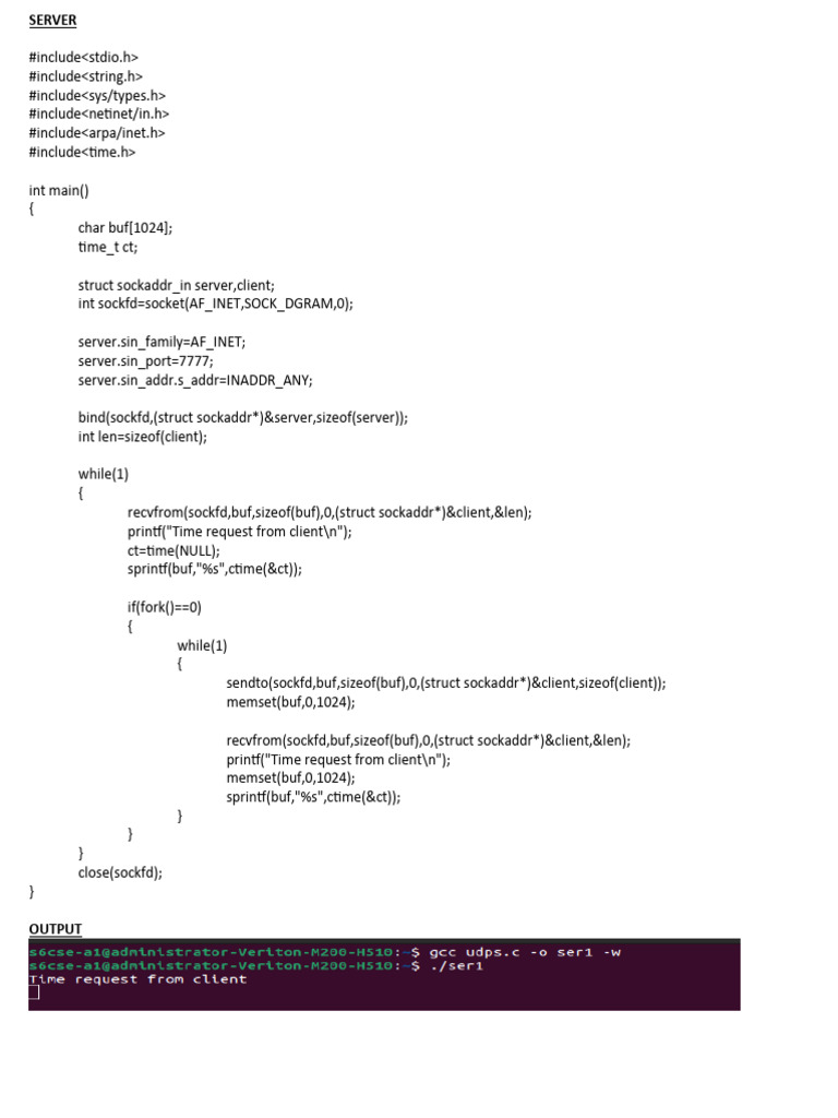 Exp5 Server Merged | PDF | Teaching Methods & Materials | Computers