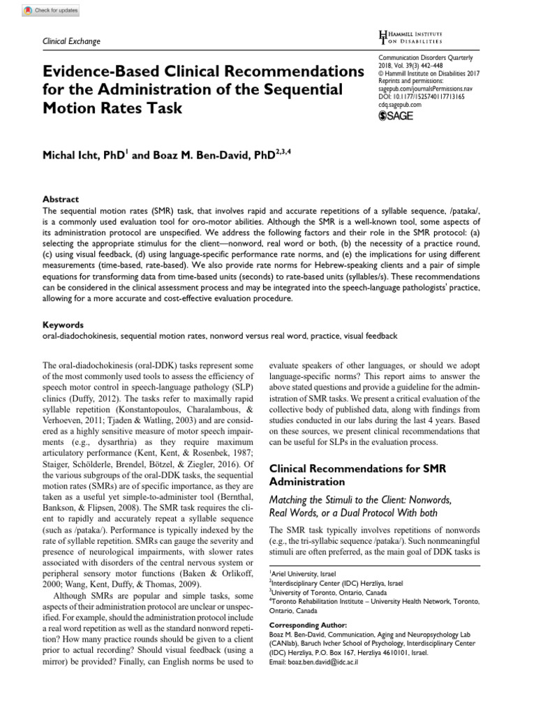 Guidelines for SMR Task Administration | PDF | Stress (Linguistics ...