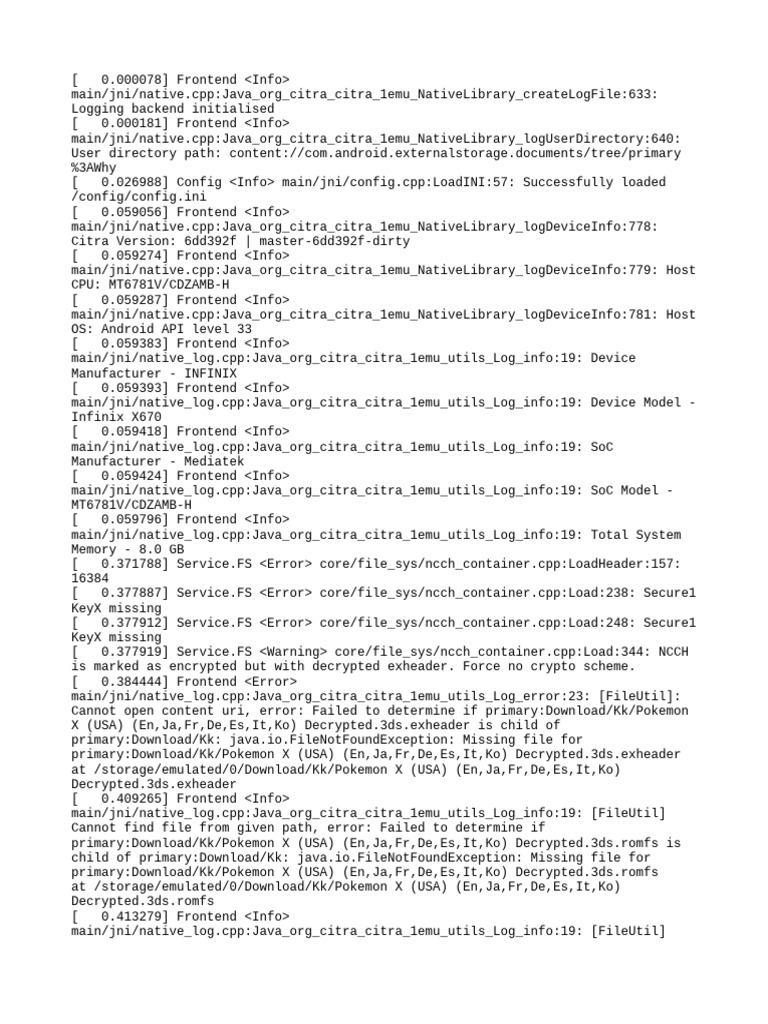 citra_log | PDF | Encryption | Nintendo