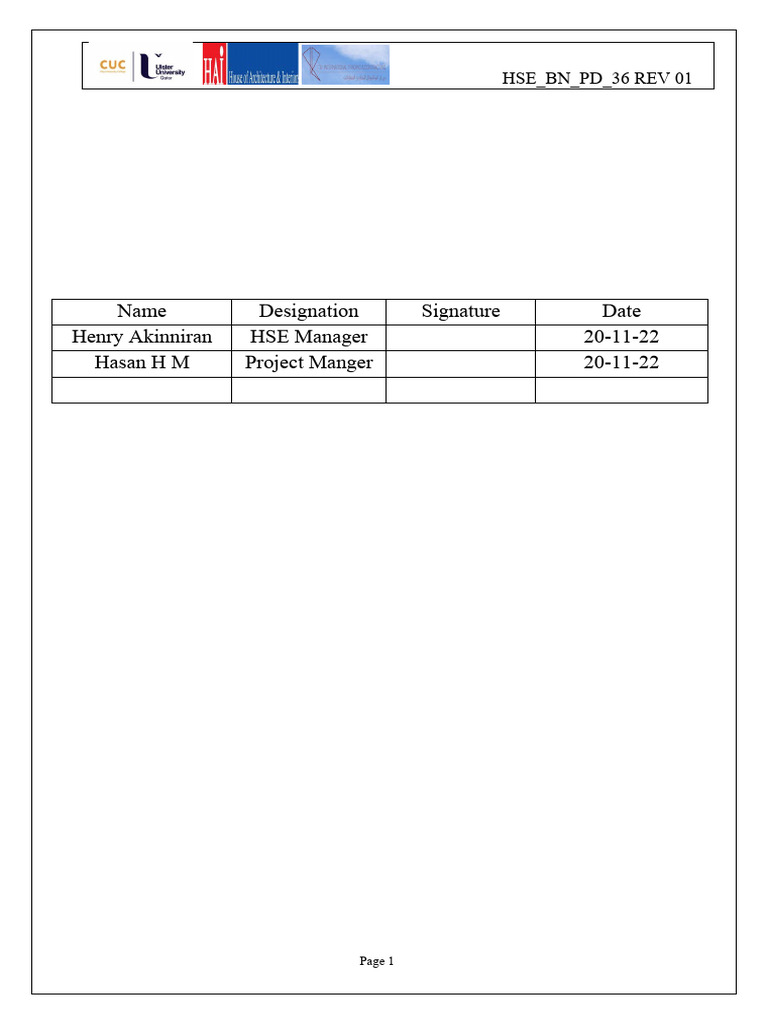HSE - BN - PD - 36 REV 01 Performance Monitoring and Measurement | PDF ...