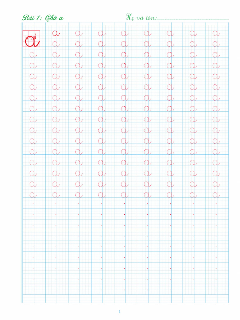 Tap Viet 29 Chu Cai Theo Net Chan Phuong - Chuoi Bi | PDF