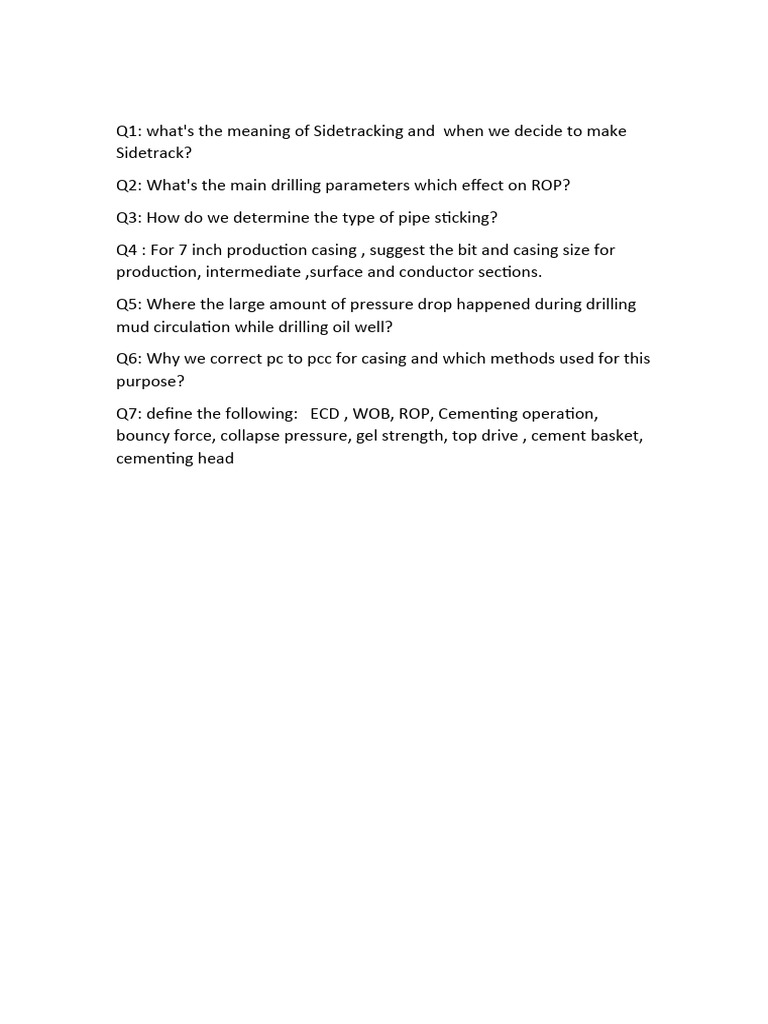 Short Questions | PDF