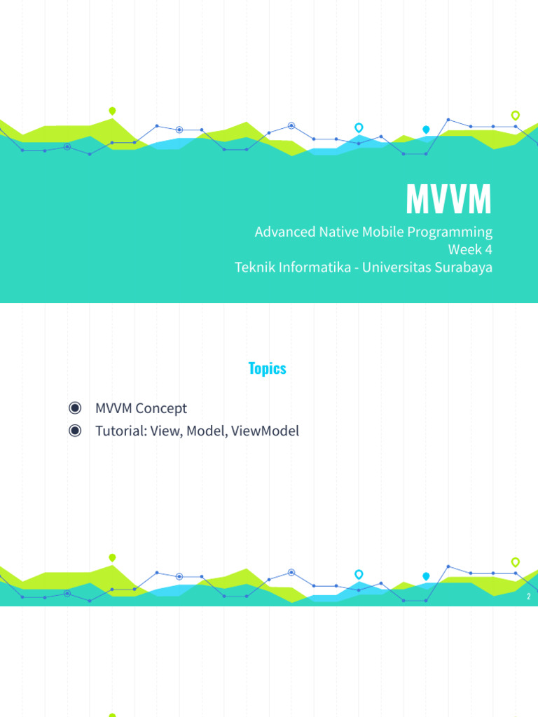 AdvNative Week 4 - MVVM | PDF | Android (Operating System) | Parallel Computing