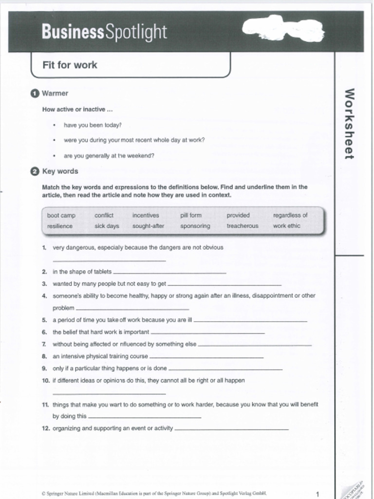 Fit For Work | PDF