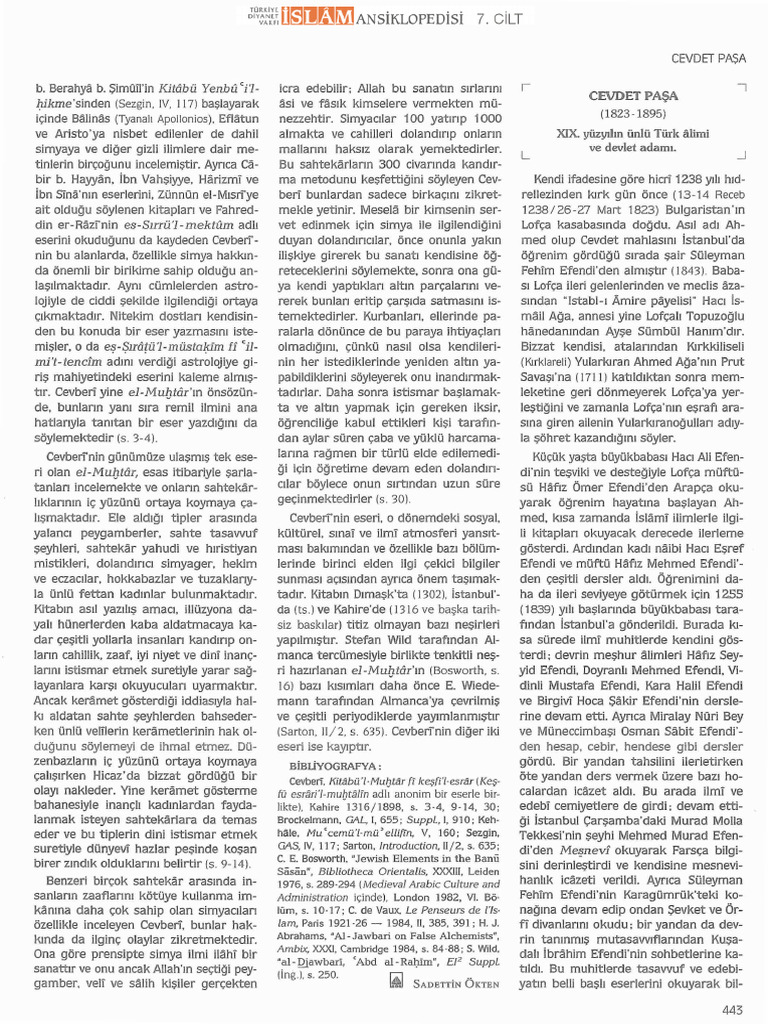 Ahmrt Cevdet Paşa - Tdv | PDF