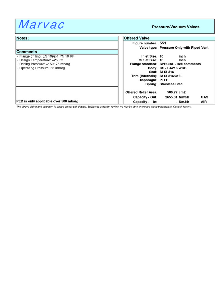 Marvac Datasheets | PDF | Valve | Hydraulics