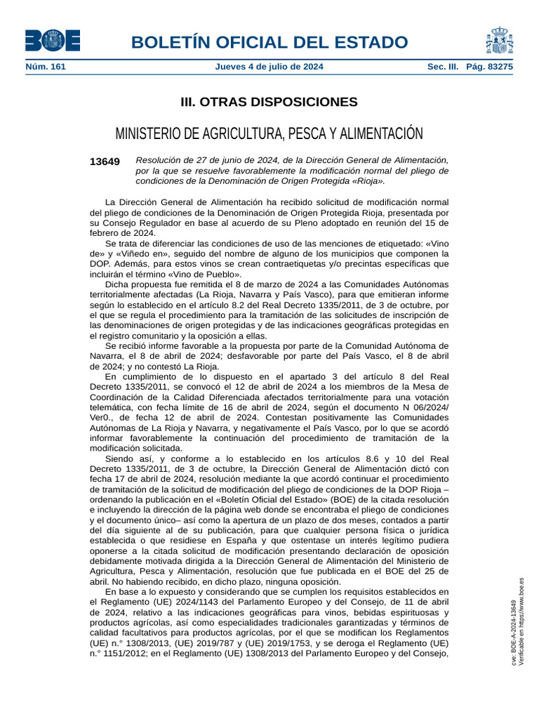 Boe A 2024 13649 | PDF | Parlamento Europeo | Política mundial