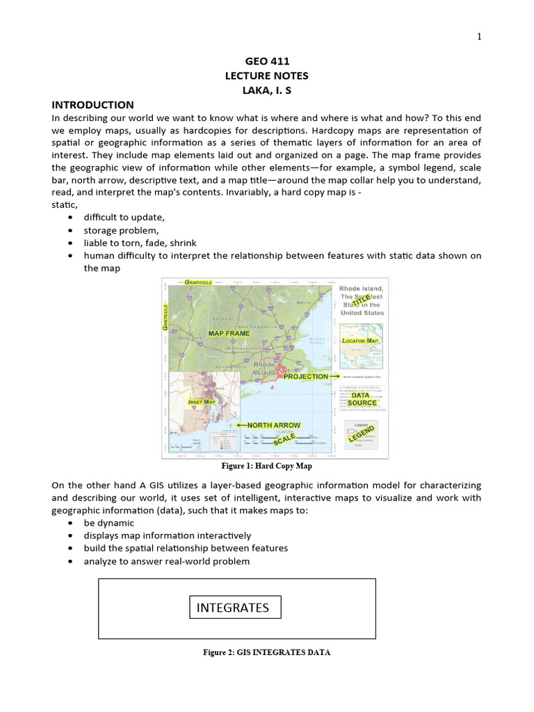 GEO Note | PDF | Geographic Information System | Databases