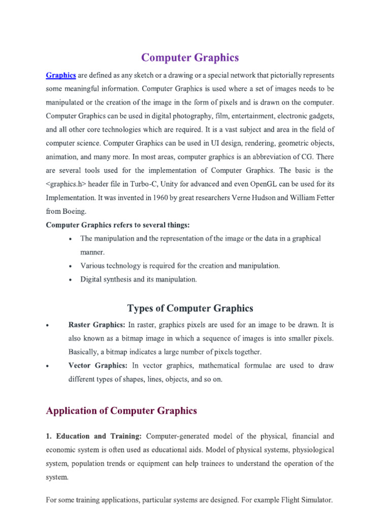 Unit 1-2 - Merged | PDF | Rendering (Computer Graphics) | Reflection (Physics)