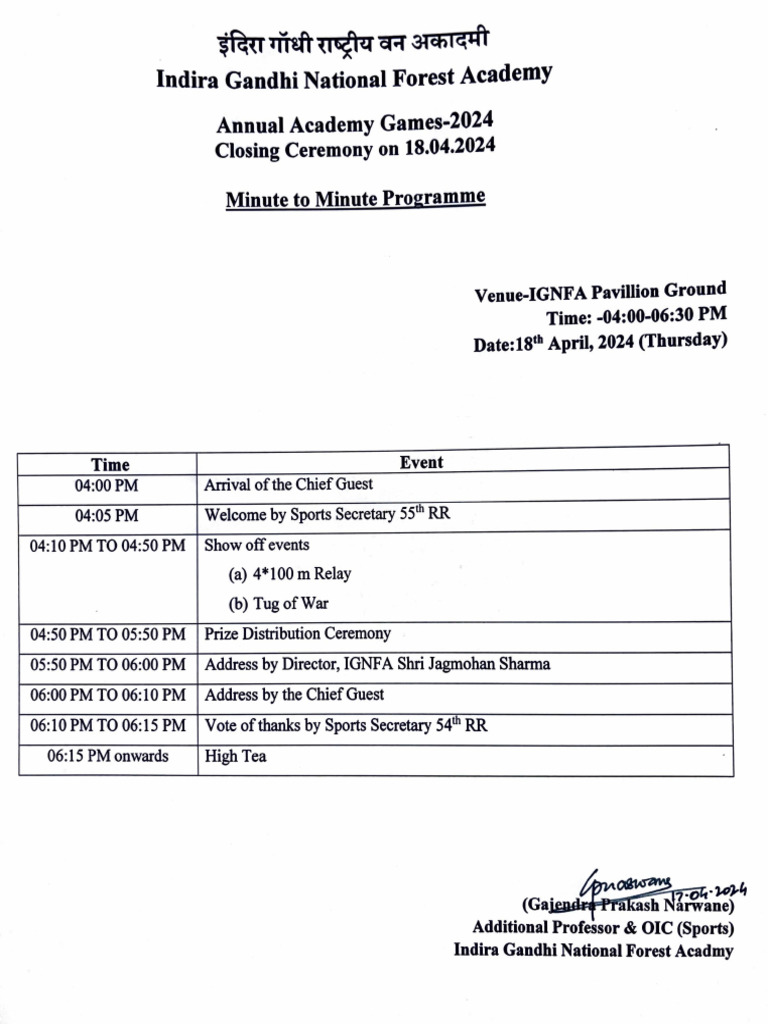 Minute To Minute Programme Reg | PDF