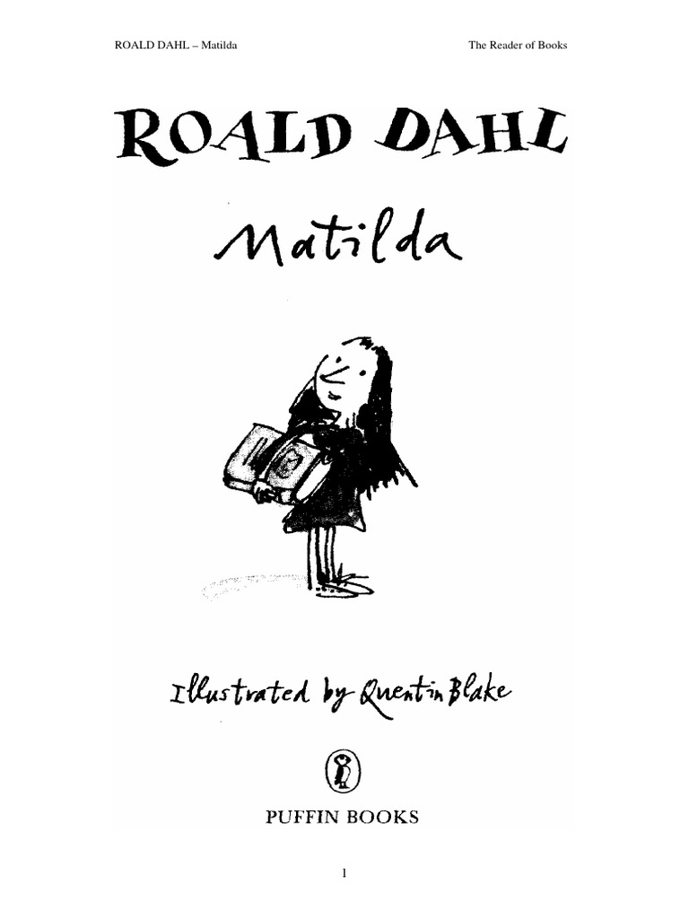 Matilda | PDF | British Fantasy | Children's Fantasy Novels