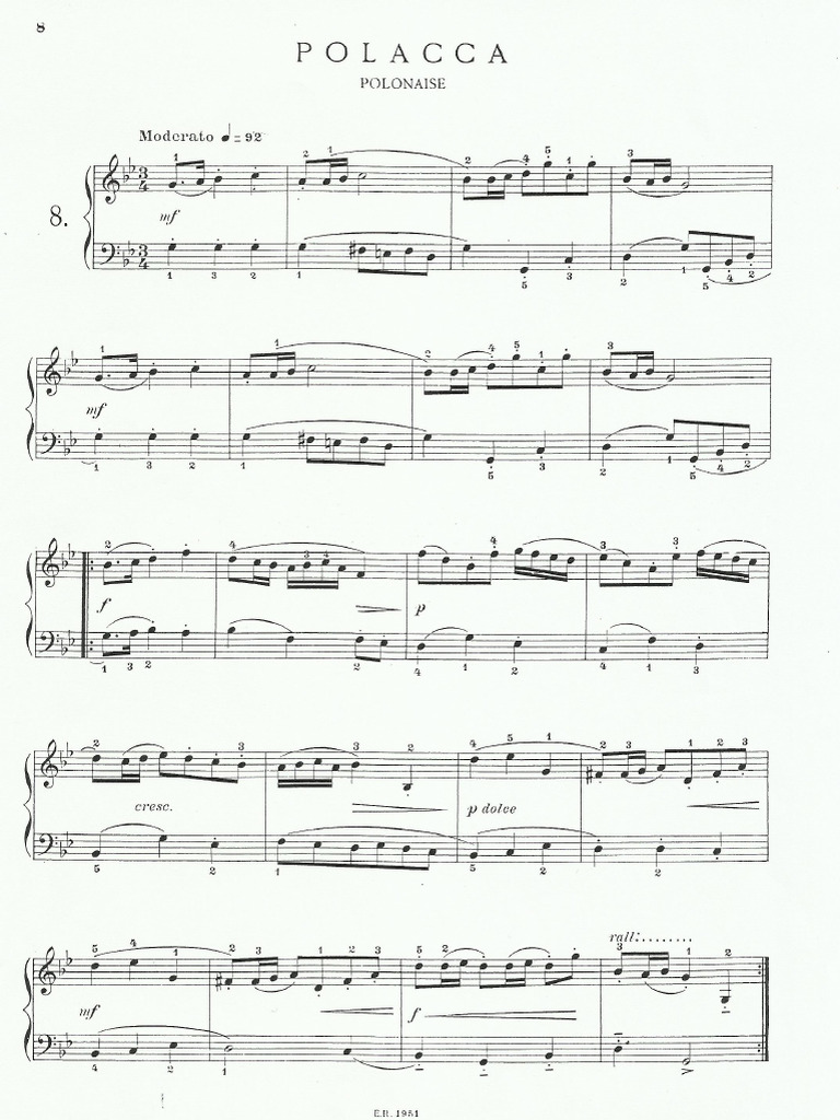 Bach - Polacca in Sol Minore | PDF