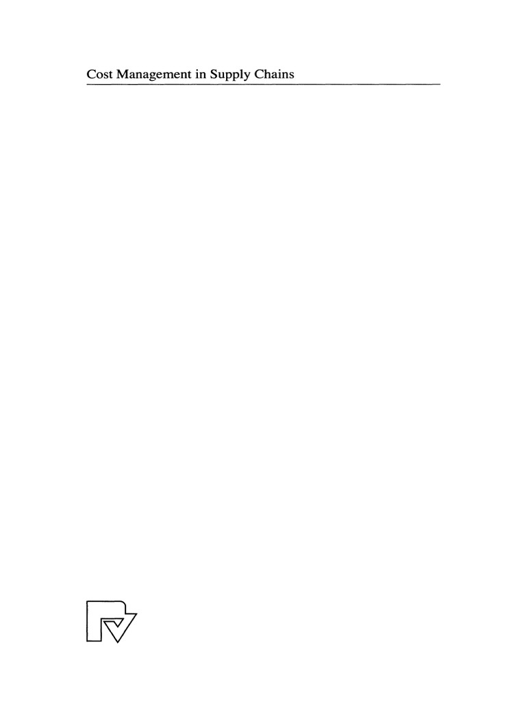 (p.1) Cost Management in Supply Chains (Stefan Seuring (Auth.), Dr ...