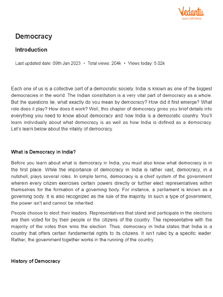 Democracy | PDF