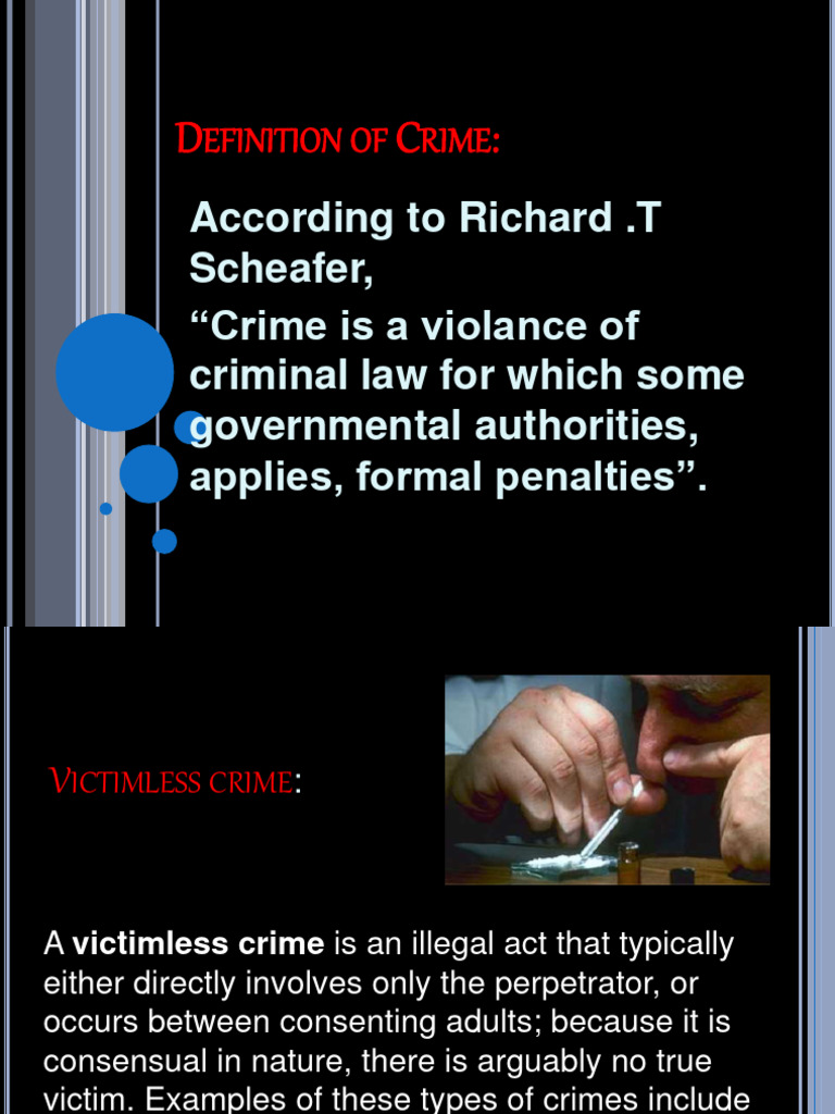Types and Causes of Crime Explained | PDF