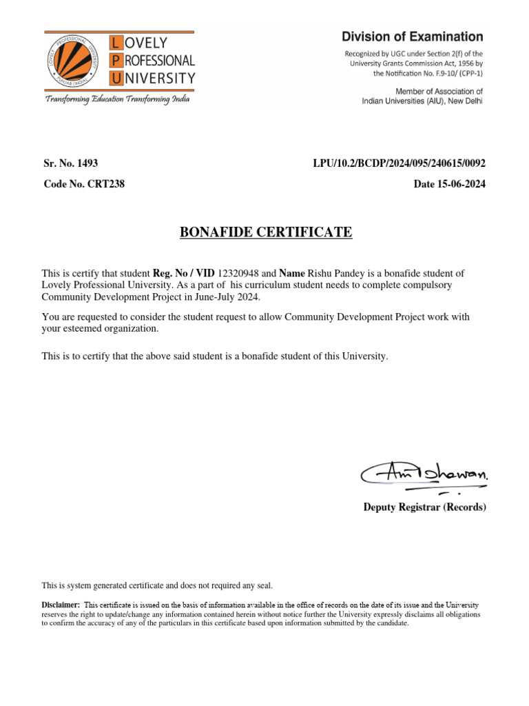 FRM Student CDPModule Certificate | PDF | Finance & Money Management