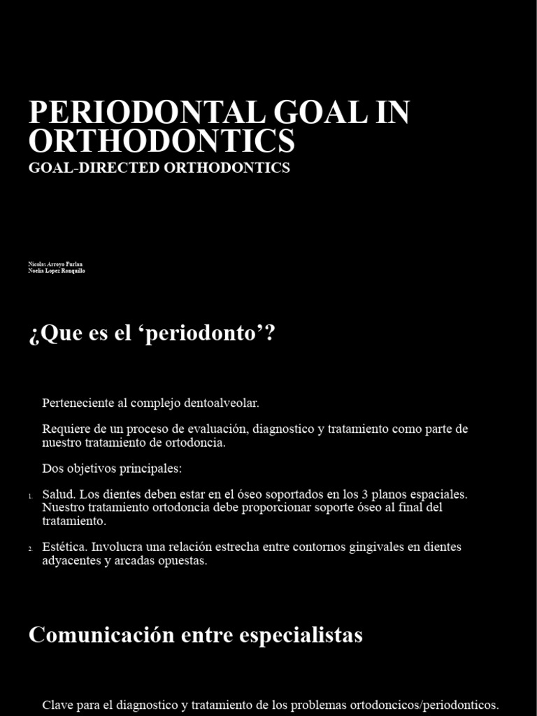 Orto Perio Noelia | PDF | Especialidades Medicas | Ramas de Odontología