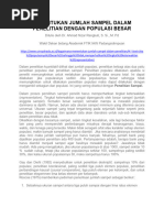 Rumus Sampel Isaac dan Michael | PDF | Metode & Bahan Ajar | Kesehatan ...