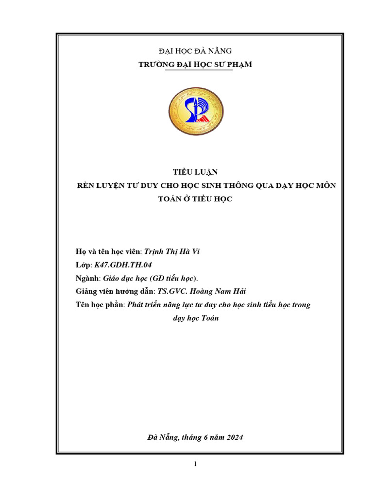 k47.04 CK PTTD Trinhthihavi | PDF